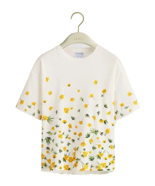 Dior Oversized Cropped T-shirt - White