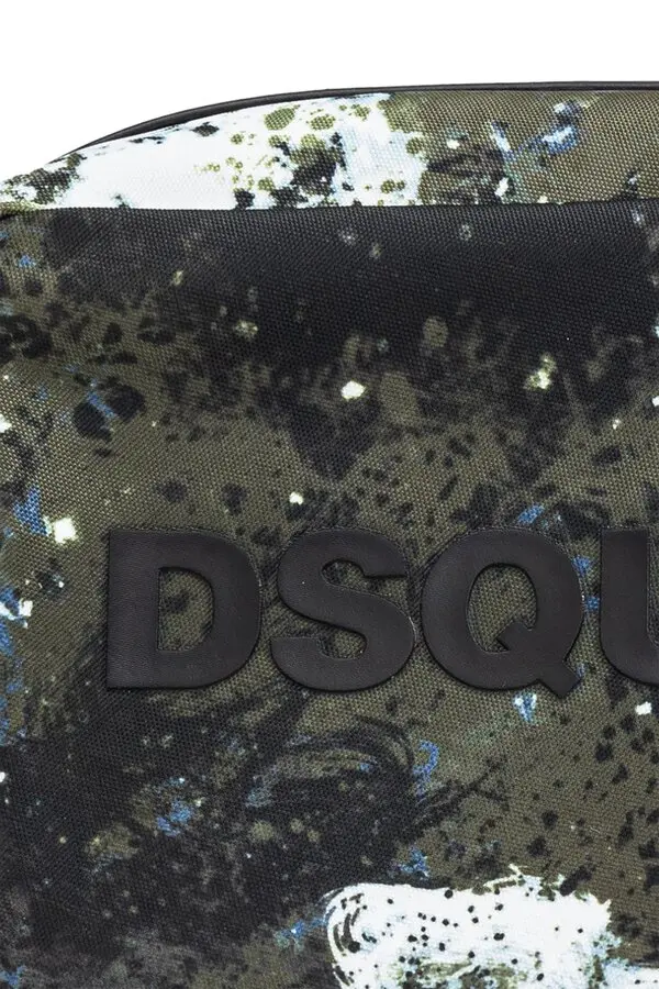 Dsquared2 Splatter-print Zipped Wash Bag