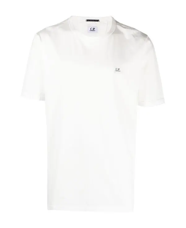 C.P. COMPANY Logo-patch Cotton T-shirt - White