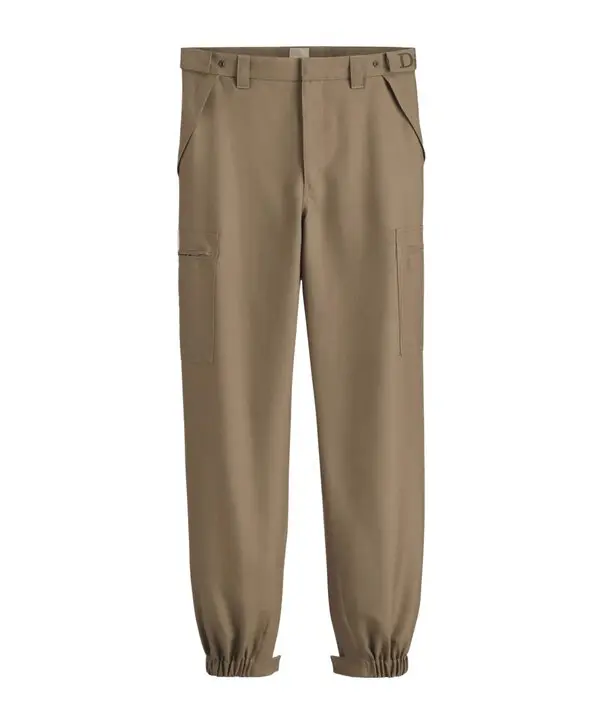 Dior Cargo Pants With Embroidery - Brown