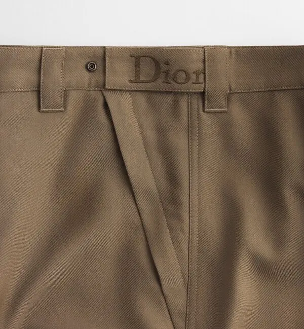 Dior Cargo Pants With Embroidery
