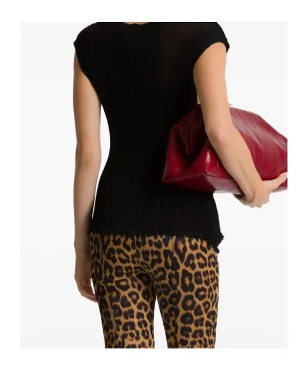 Alberta Ferretti Ribbed Knit Top