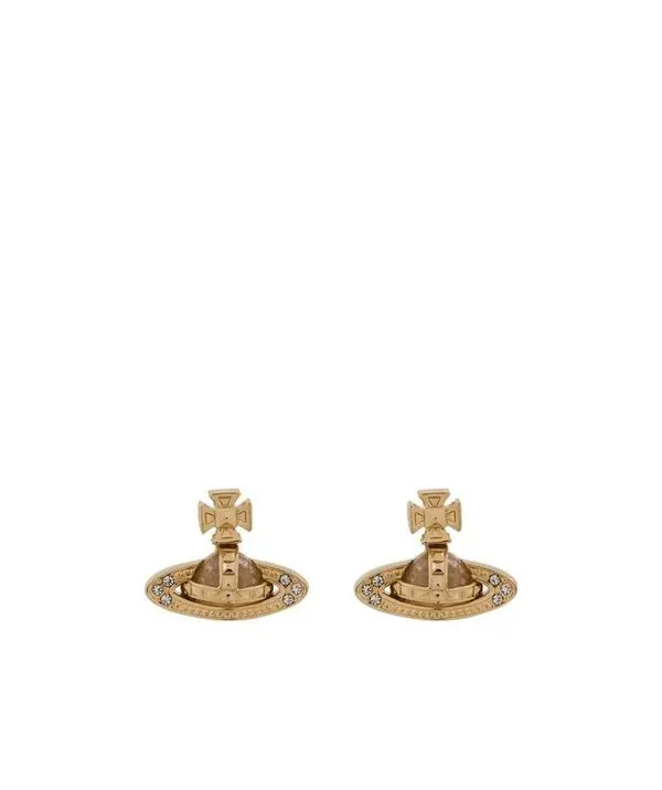 VIVIENNE WESTWOOD Orb Earrings With Crystal Embellishments