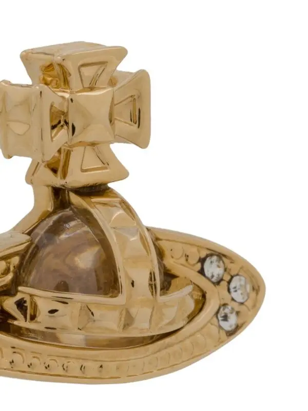 VIVIENNE WESTWOOD Orb Earrings With Crystal Embellishments
