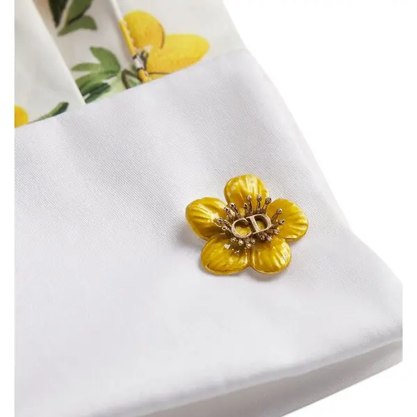 Dior Blouse With Floral Print And Bee Motif