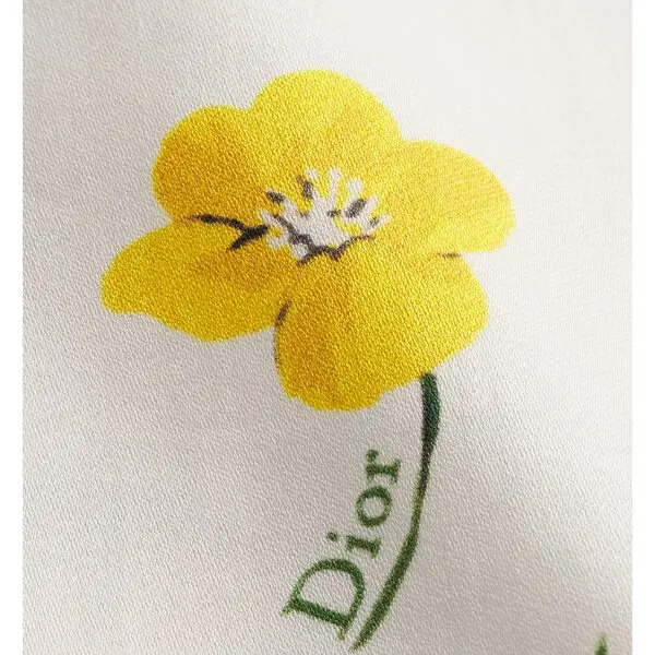 Dior Blouse With Floral Print And Bee Motif