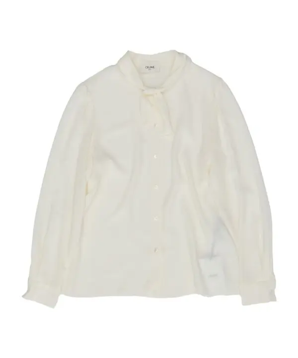 Celine Lavallière Blouse In Crêpe De Soie And Acetate