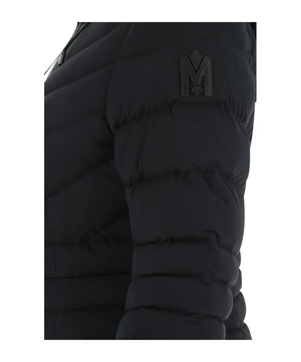 Mackage Hooded Down Jacket With Fur Trim