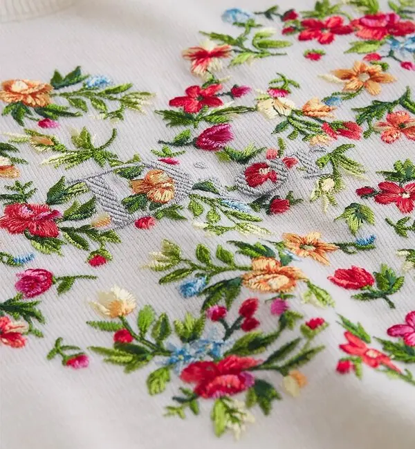 Dior Embroidered Heart Sweater