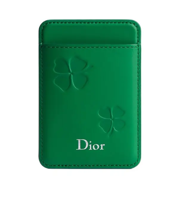 Dior Magnetic Card Holder - Bright Green