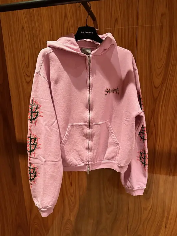 Balenciaga Sacré Cœur Zip-up Hoodie
