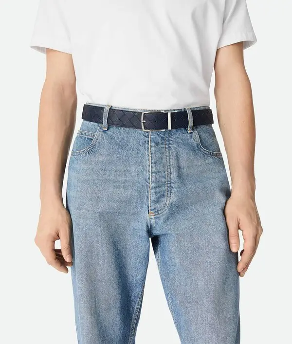 Bottega Veneta Intrecciato Buckle Belt