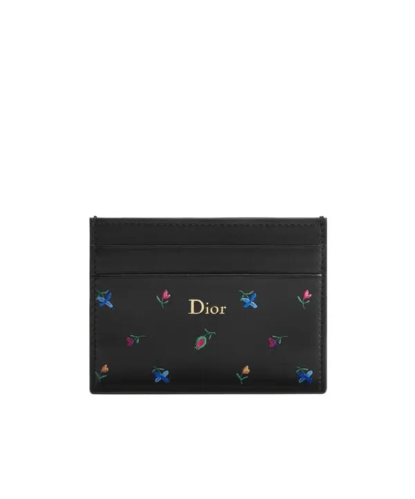 Dior Dioramour Freesia Card Holder - Black