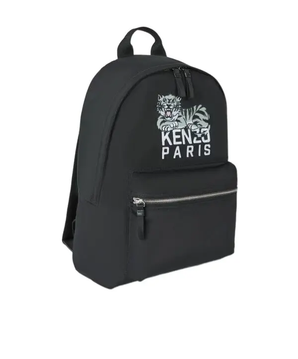 Kenzo Logo Embroidered Zipped Backpack