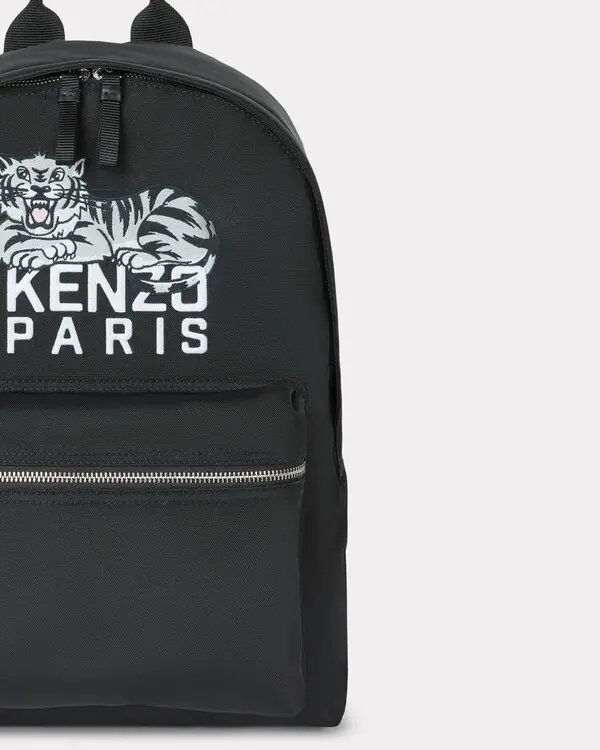 Kenzo Logo Embroidered Zipped Backpack