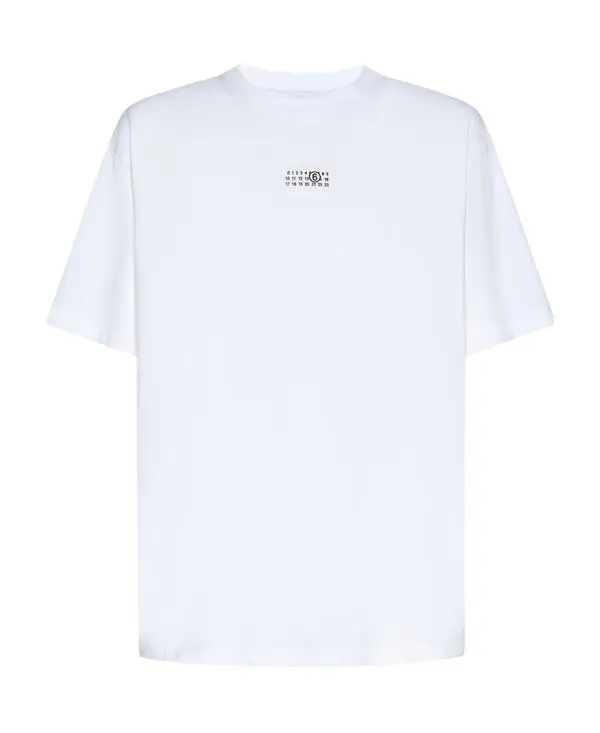 MAISON MARGIELA Logo Patch Crewneck T-shirt - White