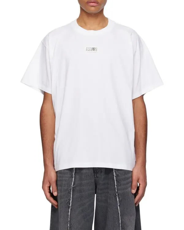MAISON MARGIELA Logo Patch Crewneck T-shirt - White