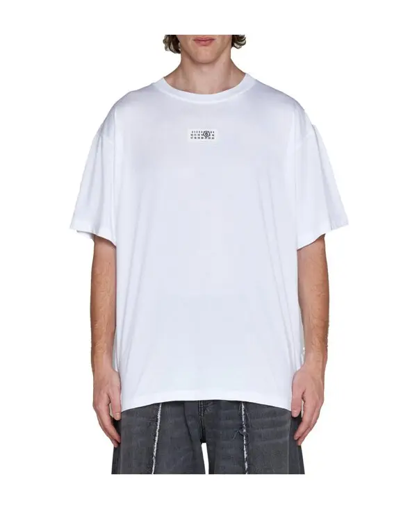 MAISON MARGIELA Logo Patch Crewneck T-shirt - White