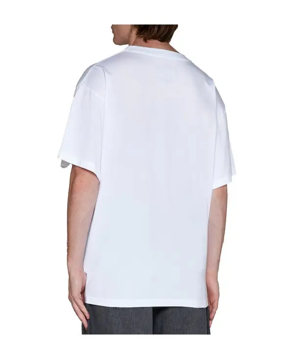 MAISON MARGIELA Logo Patch Crewneck T-shirt - White