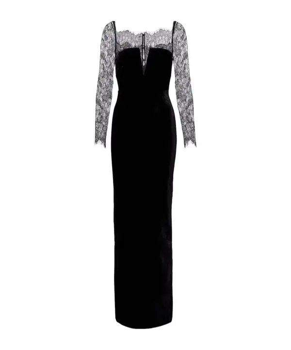 Roland Mouret Lace Gown - Black