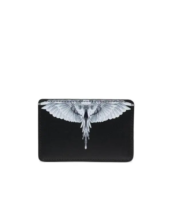 MARCELO BURLON COUNTY OF MILAN Wings Print Cardholder - Black