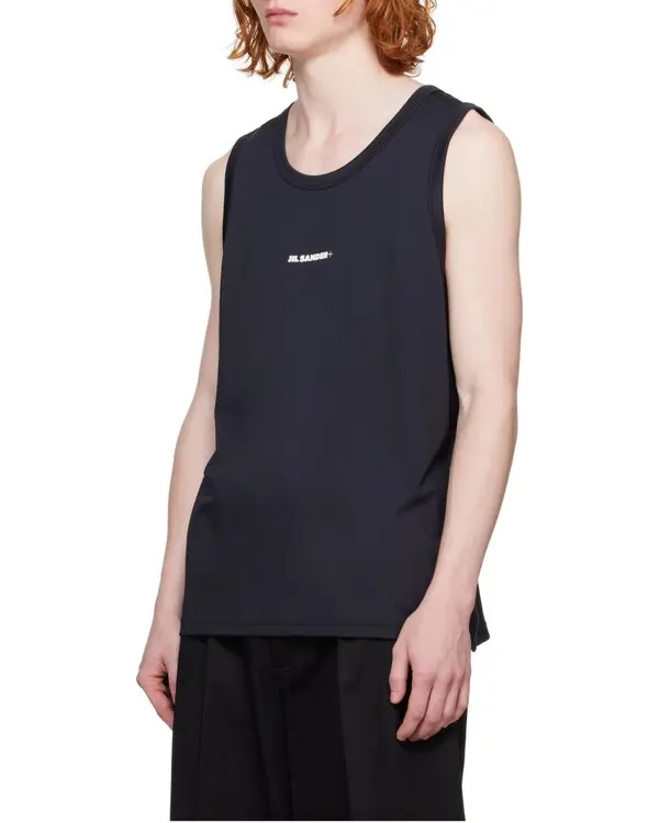JIL SANDER Crewneck Jersey Performance Tank Top