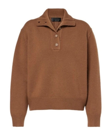 NILI LOTAN Cropped Sweater - Brown