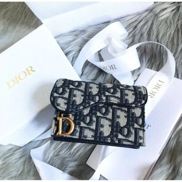Dior Saddle Bloom Card Holder