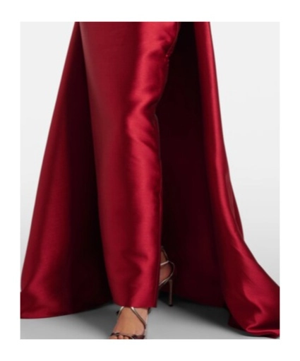 Solace Alba Embellished Draped Satin Gown