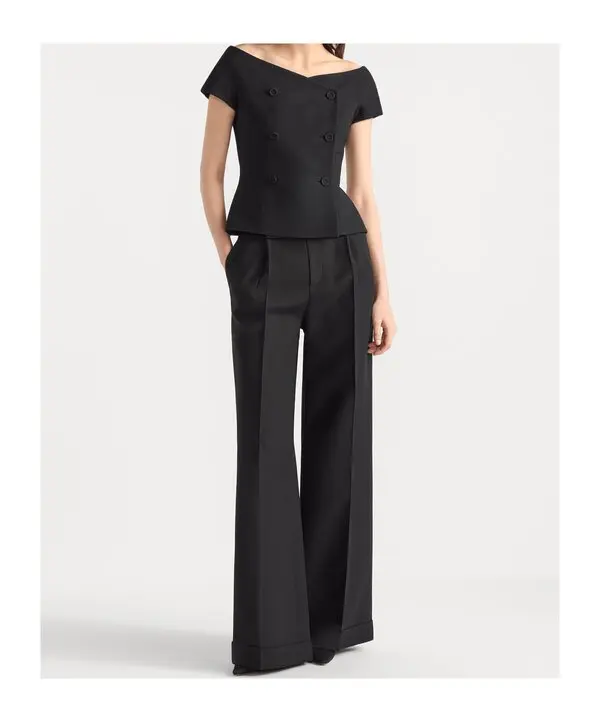 Dior Off-the-shoulder Double-breasted Jacket