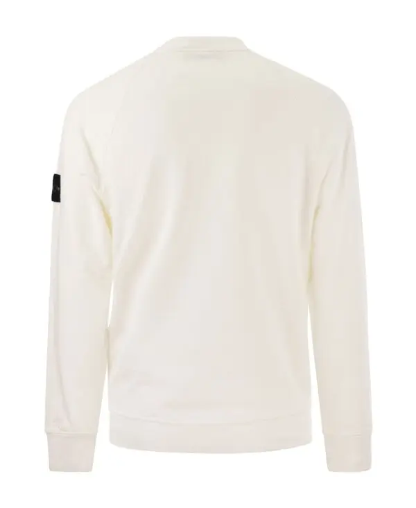 Stone Island Logo Patch Crewneck Sweatshirt