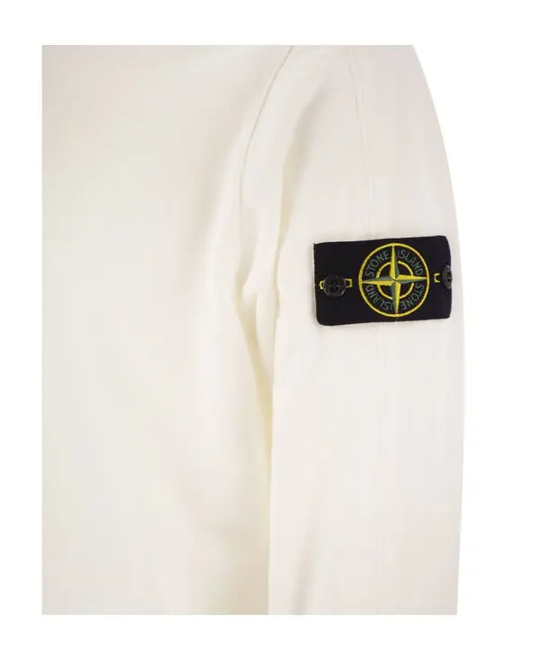 Stone Island Logo Patch Crewneck Sweatshirt