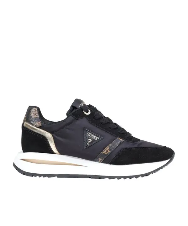 Guess Lace-up Casual Sneakers - Black