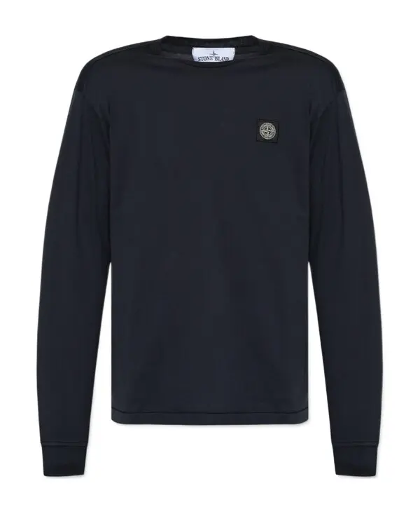 Stone Island Long-sleeved Logo Patch T-shirt