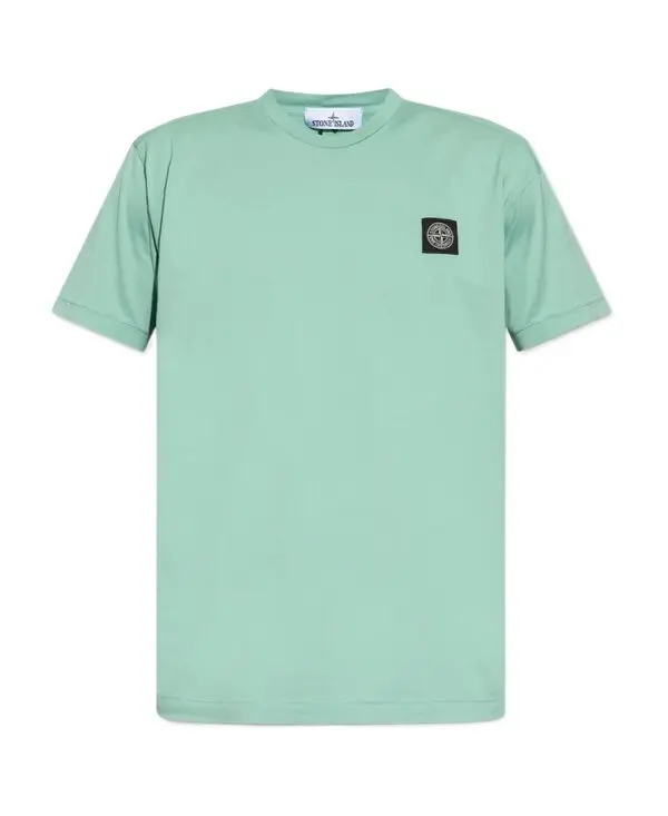 Stone Island Logo-patch Cotton T-shirt