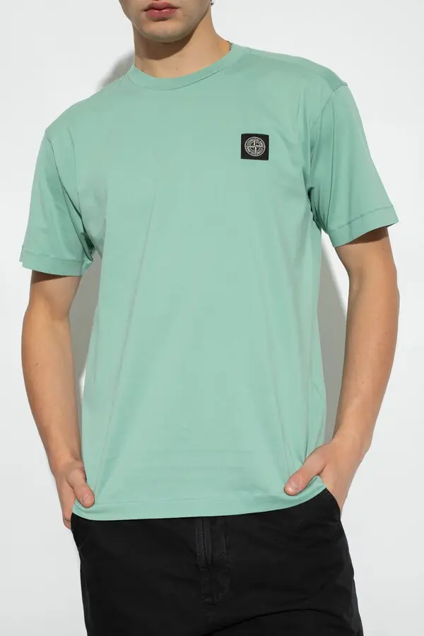 Stone Island Logo-patch Cotton T-shirt