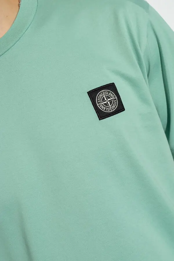 Stone Island Logo-patch Cotton T-shirt