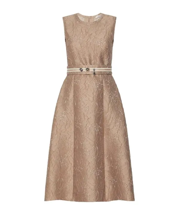 Max Mara Round Neck Sleeveless Dress