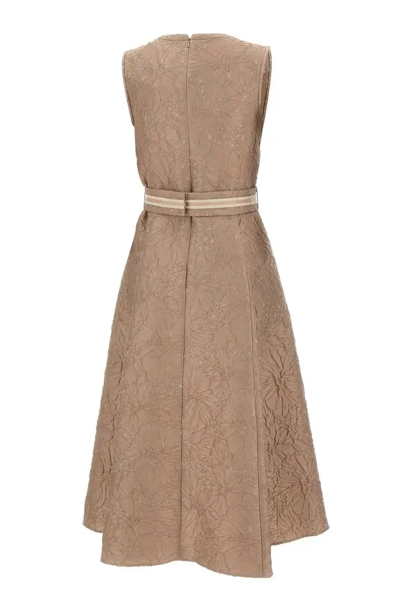 Max Mara Round Neck Sleeveless Dress