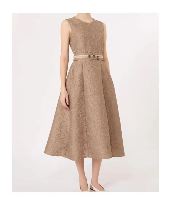 Max Mara Round Neck Sleeveless Dress