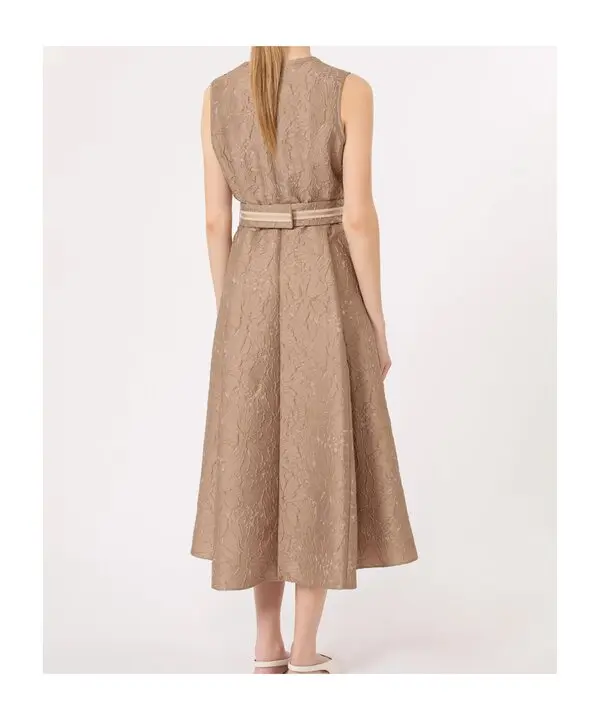 Max Mara Round Neck Sleeveless Dress
