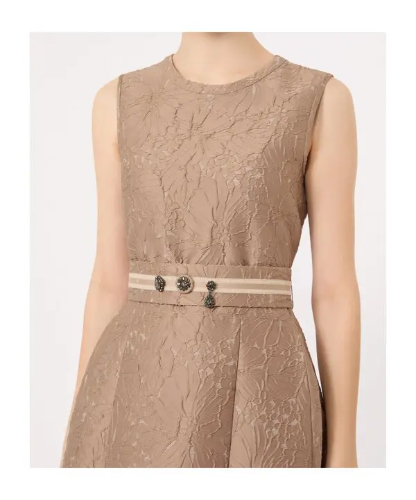 Max Mara Round Neck Sleeveless Dress