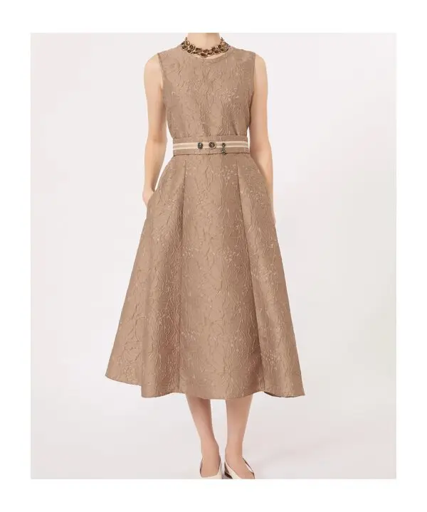 Max Mara Round Neck Sleeveless Dress