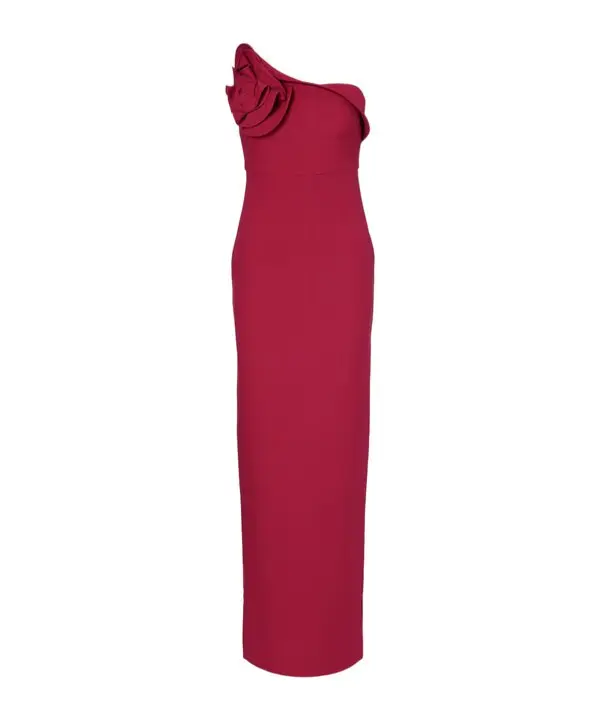 Roland Mouret One-shoulder Crêpe Maxi Dress