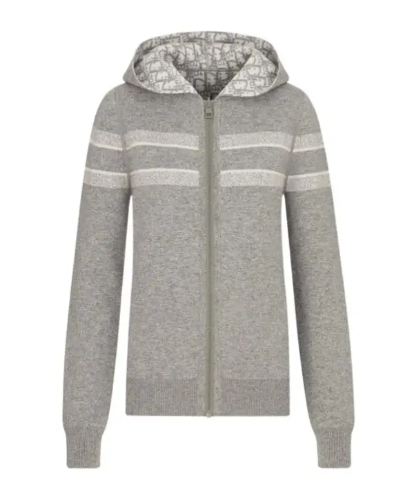 Dior Reversible Zipped Cardigan With Hood