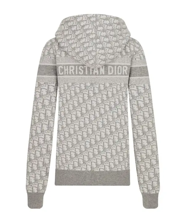Dior Reversible Zipped Cardigan With Hood