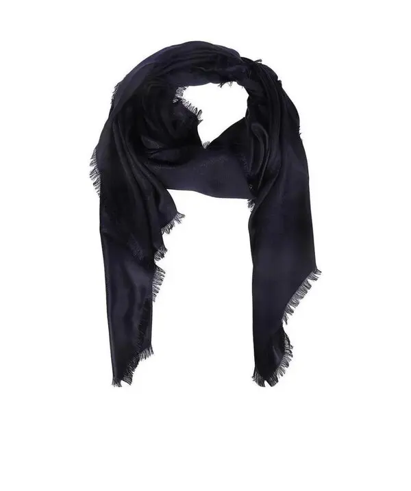 Gucci Silk Wool Gg Jacquard Shawl