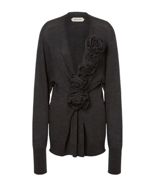 Alberta Ferretti Floral Embroidery Blouse - Black