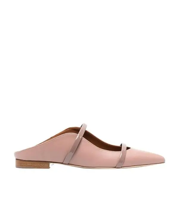 MALONE SOULIERS Cut-out Pointed Mules - Nude