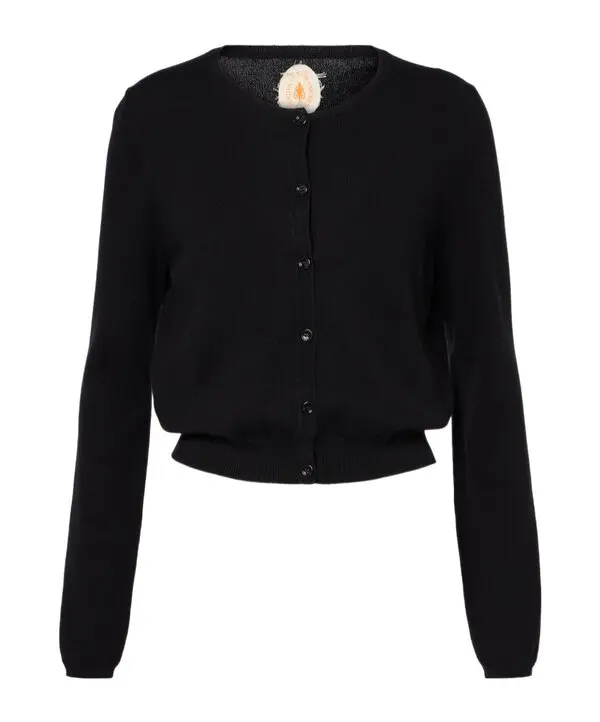 Jardin Des Orangers Long Sleeve Cardigan - Black